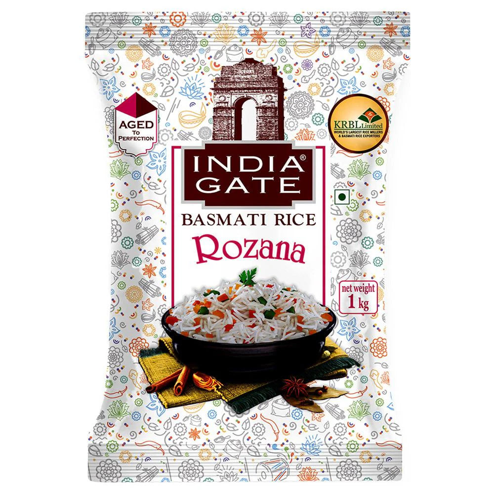 INDIA GATE BASMATI ROZANA RICE 1 KG – WB foodbasket